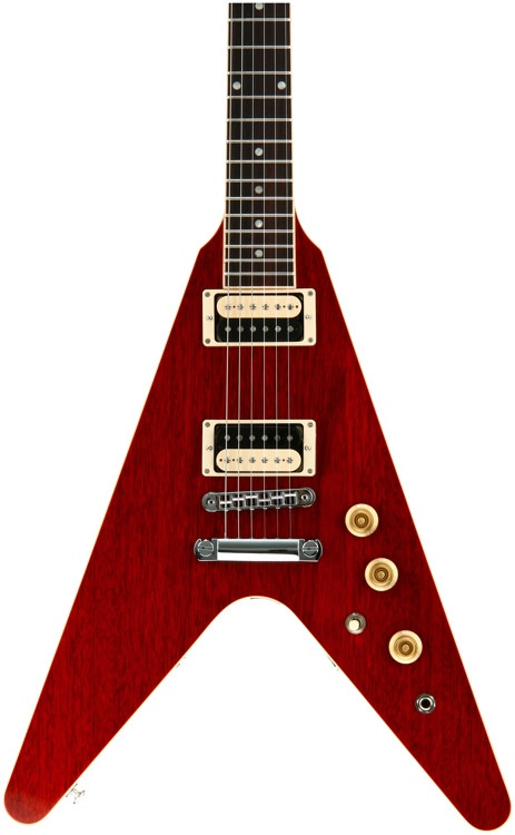 Gibson Flying V 2016, Traditional - Wine Red, Chrome Hardware | Sweetwater
