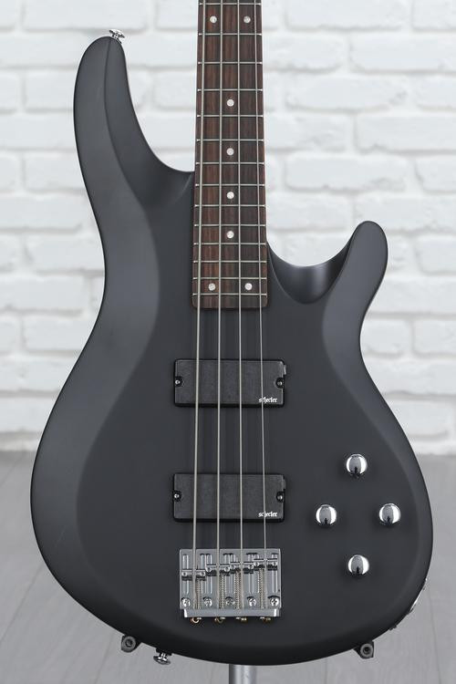 Schecter C-4 Deluxe Bass Guitar - Satin Black | Sweetwater