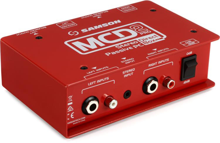 Samson MCD2 Pro 2-channel Passive A/V Direct Box | Sweetwater