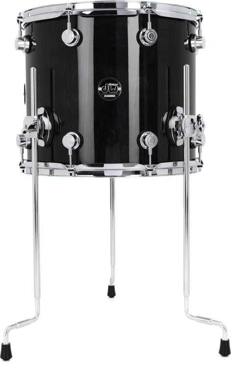 DW Performance Series Floor Tom - 12" x 14" Ebony Stain Lacquer ...