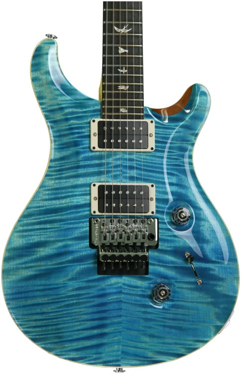 PRS Custom 24 w/Floyd Rose and 10-Top - AquaBleux | Sweetwater