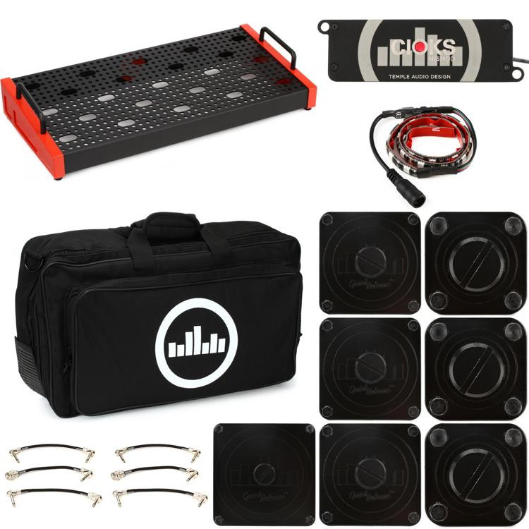 Temple Audio SOLO 18 Templeboard Essentials Plus Bundle- Temple Red ...