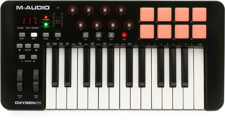 M-Audio Oxygen 25 25-key Keyboard Controller | Sweetwater