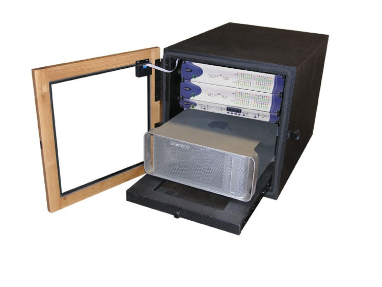 Sound Construction IsoBox Studio 16U Sound Isolation Rack with Sliding ...