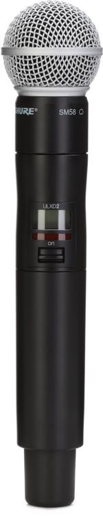 Shure ULXD2/SM58 Wireless Handheld Microphone Transmitter - H50 Band | Sweetwater