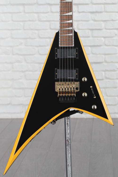 Jackson X Series Rhoads RRX24 - Black with Yellow Bevels | Sweetwater