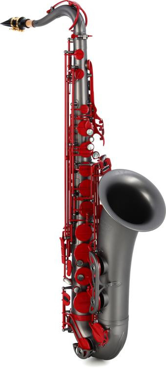 Growling Sax Red Lava Gen 2 Tenor Saxophone - Satin Black with Red Keys ...