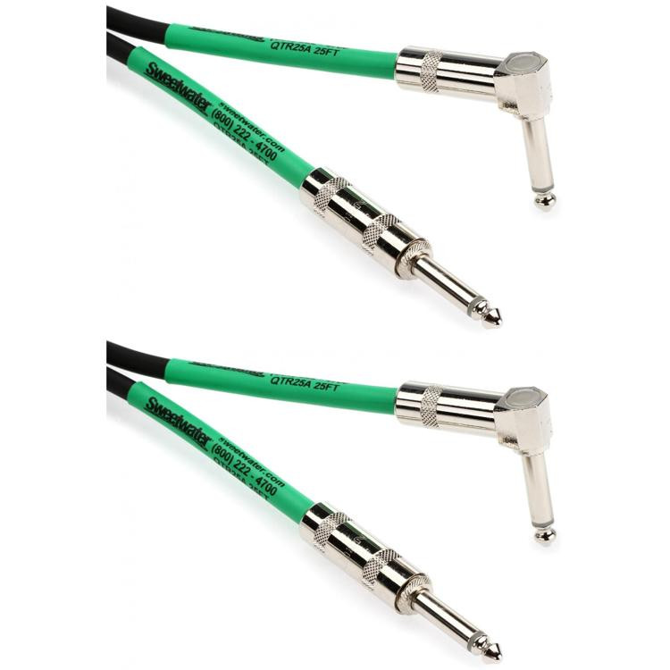 Pro Co EGL-25 Excellines Straight to Right Angle Instrument Cable (2 ...
