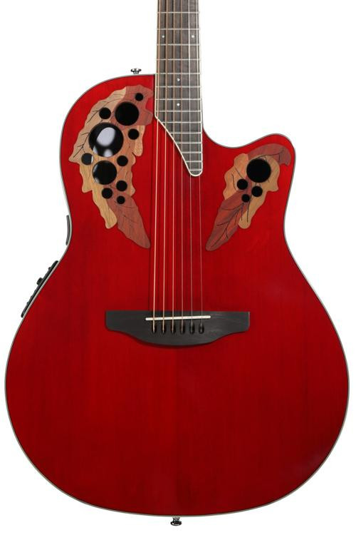 Ovation Celebrity Elite Super Shallow - Ruby Red | Sweetwater