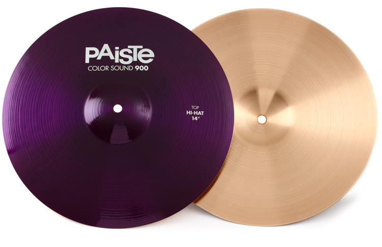 Paiste 14 inch Color Sound 900 Purple Hi-hat Cymbals | Sweetwater