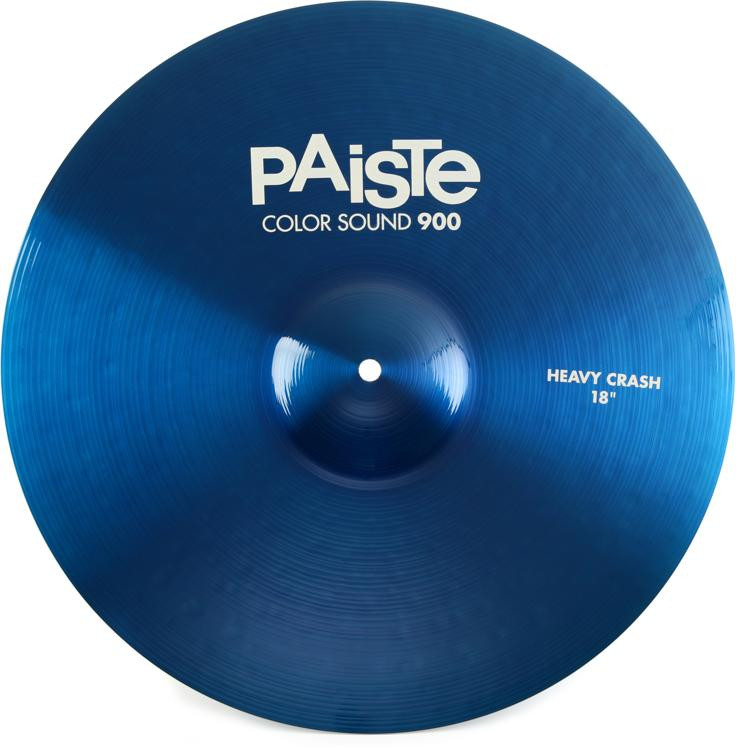 Paiste 18 inch Color Sound 900 Blue Heavy Crash Cymbal | Sweetwater
