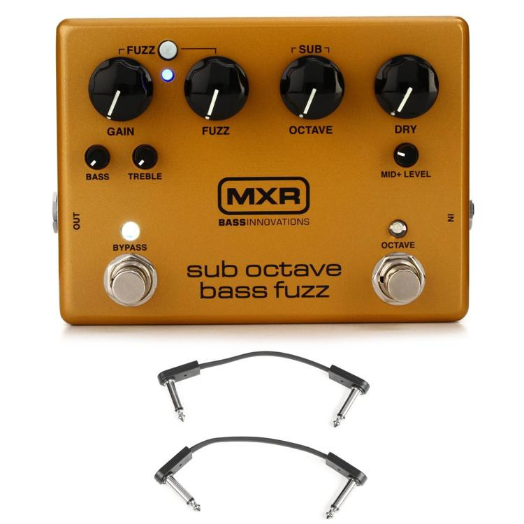 MXR M287 Sub Octave Bass Fuzz Pedal with 3 Patch Cables | Sweetwater