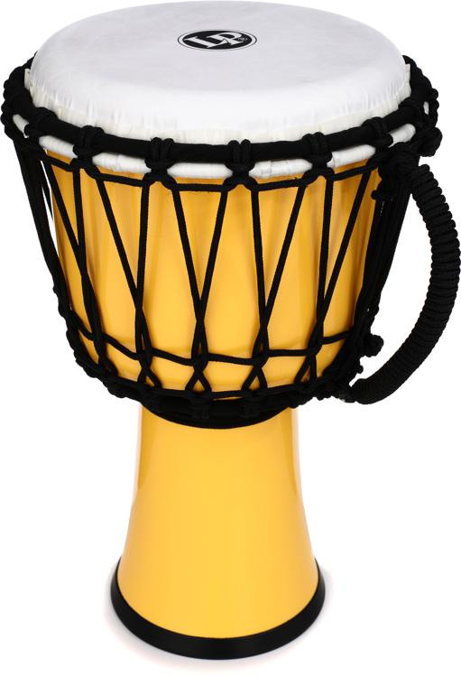 Latin Percussion World 7" Rope Circle Djembe - Yellow | Sweetwater