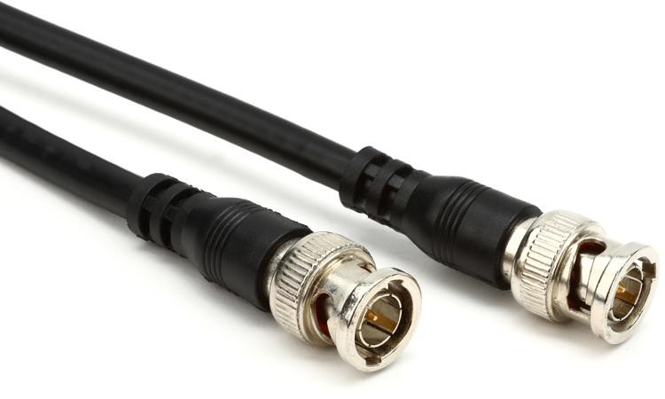 Hosa BNC-59-110 75-ohm RG-59/U BNC to BNC Coax Cable - 10 foot | Sweetwater