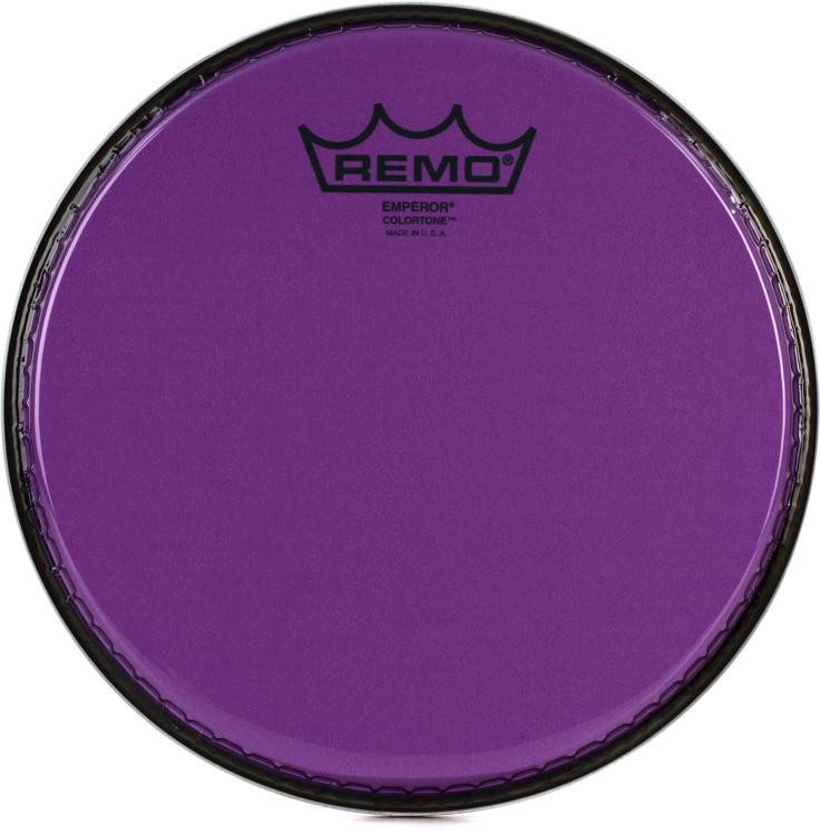 Remo Emperor Colortone Purple Drumhead - 8 inch | Sweetwater