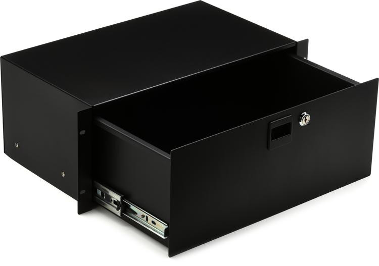 On-Stage RDLS4000 4U Shallow Locking Rack Drawer | Sweetwater
