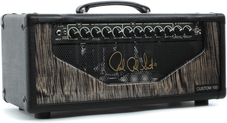 PRS CAD Two Channel Custom Tube Amp - 100 Watt Head - Black | Sweetwater