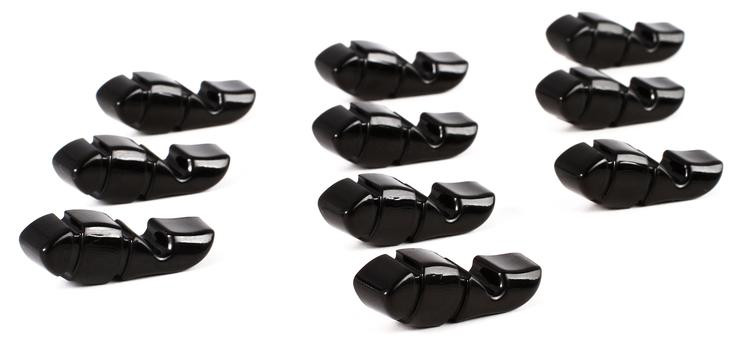 Big Fat Snare Drum Tuner Fish Lug Locks - Black (10-pack) | Sweetwater