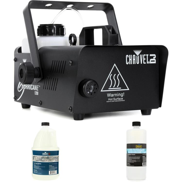 Chauvet DJ Hurricane 1200 Fog Machine (18,000 CFM) Essentials Bundle ...