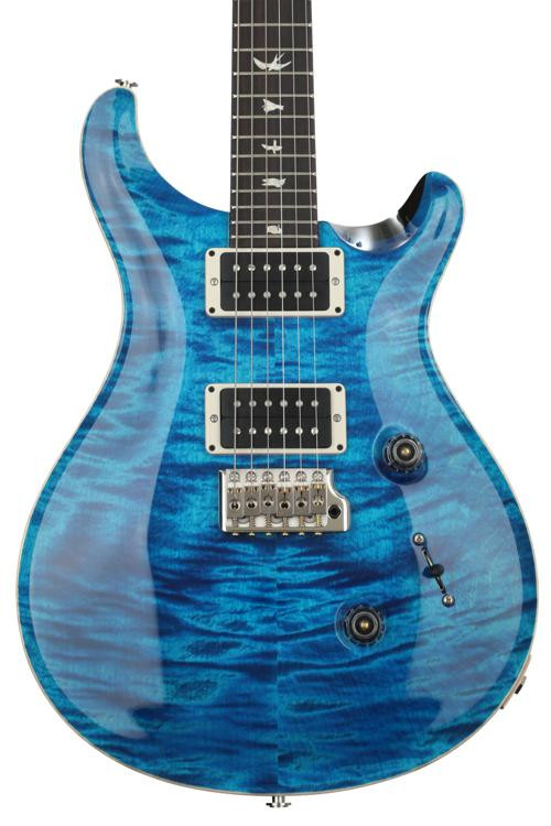 PRS Custom 24 - Blue Matteo with Blue Back & Pattern Regular Neck ...
