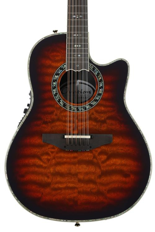 Ovation ExoticWoods Custom Legend 12-string - Sapele Purple Burst ...