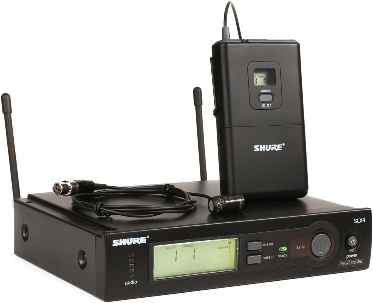 Shure SLX14/85 Wireless Lavalier Microphone System - H19 Band | Sweetwater