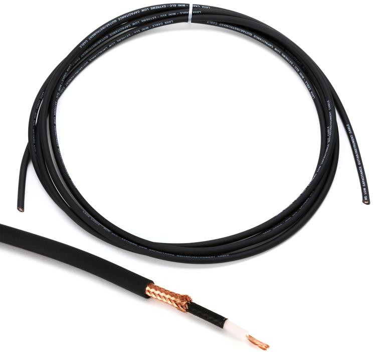 Lava Cable Mini ELC Instrument Wire - Black 10 Foot | Sweetwater