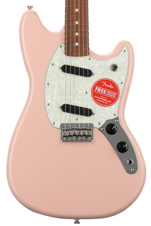 Fender Mustang - Shell Pink with Pau Ferro Fingerboard | Sweetwater