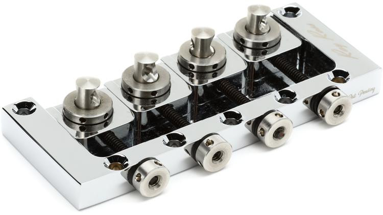 Ray Ross RRB4C Ray Ross Saddle-less 4-string Bass Bridge - Chrome ...