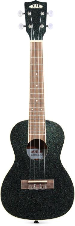 Kala Sparkle Concert Ukulele - Galaxy Black | Sweetwater