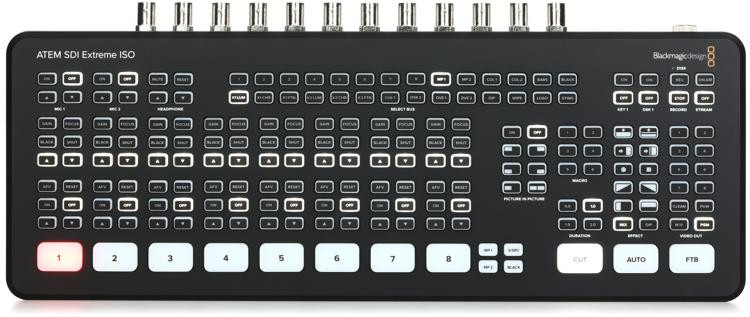 Blackmagic Design ATEM SDI Extreme ISO Video Production Studio with 9 ...