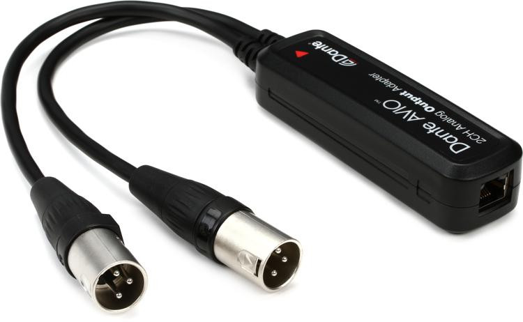 Audinate AVIO Dante 2 Channel Analog Output Adapter | Sweetwater