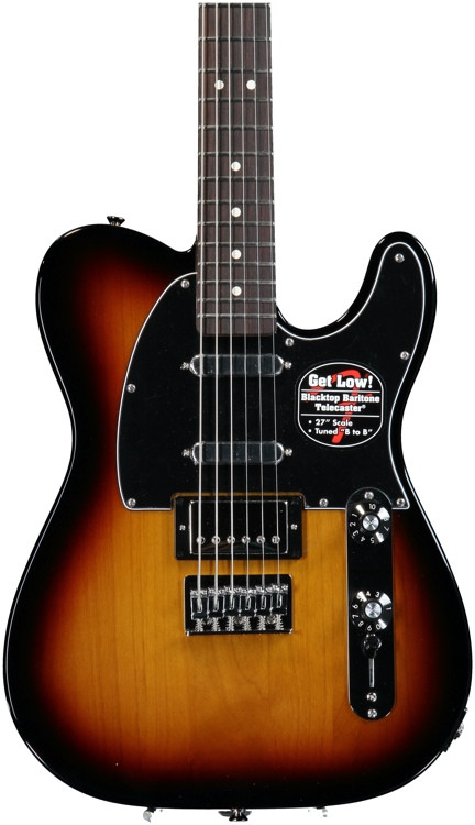 Fender Blacktop Tele Baritone - 3 color Sunburst | Sweetwater