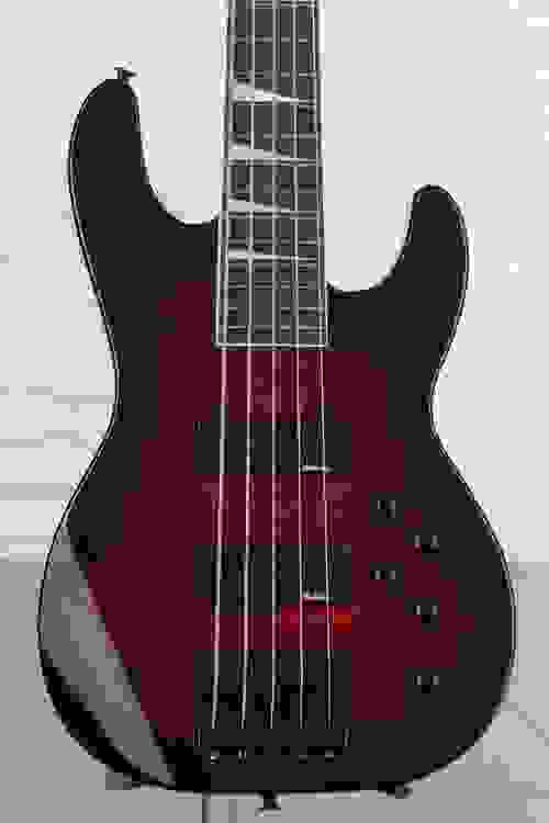 Jackson Concert Bass JS3VQ - Transparent Red Burst | Sweetwater