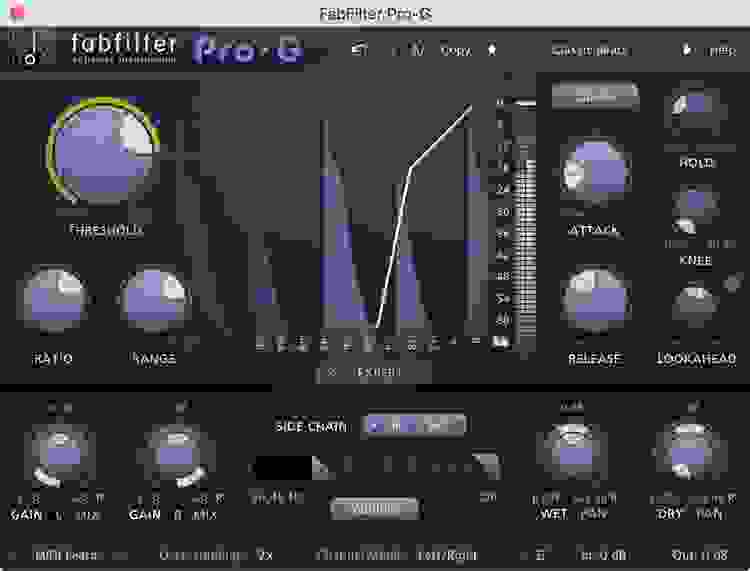 FabFilter Pro-G Gate / Expander Plug-in | Sweetwater