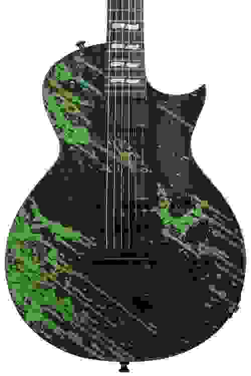 ESP USA Eclipse Electric Guitar - Alien Blood Splatter | Sweetwater