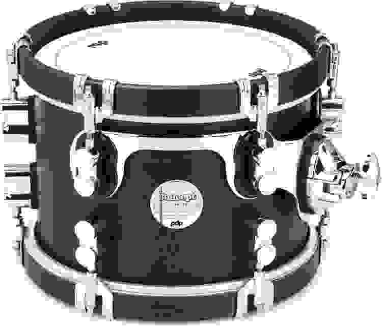 PDP Concept Classic Mounted Tom - 7 inch x 10 inch, Ebony Stain ...