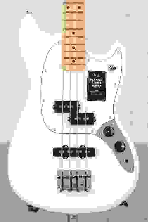 Fender Player II Mustang Bass PJ - Polar White with Maple Fingerboard ...
