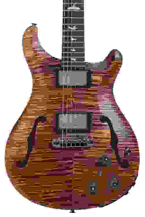 PRS Wood Library Hollowbody II Piezo 10-Top Electric Guitar - Copper | Sweetwater