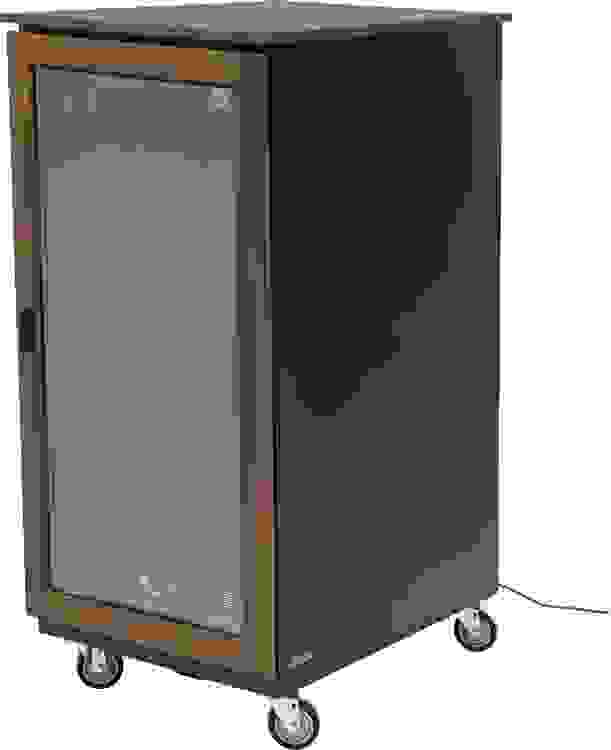 Argosy IsoBox PRO 24RU Rack - Textured Black with Walnut Trim, Right ...