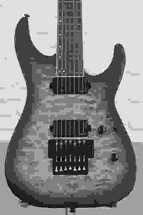 ESP LTD M-1007B 7-string Baritone Electric Guitar - Charcoal Burst ...