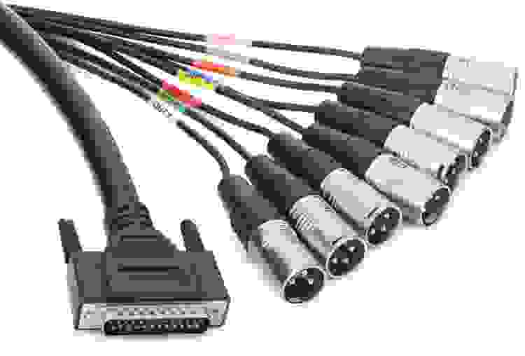 Merging Technologies CON-D25-XLRM 8-channel Analog Line Output Cable ...