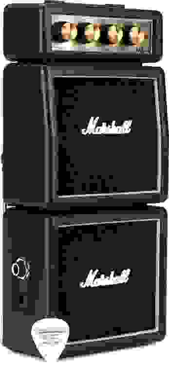 Marshall MS-4 1-watt Battery-powered Micro Stack - Black | Sweetwater