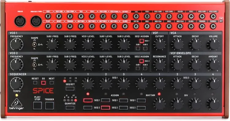 Behringer Spice Analog Semi-modular Polyrhythmic Synthesizer | Sweetwater