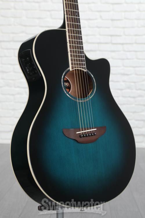 Black And Blue Acoustic Guitars