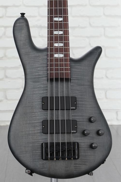 Spector Euro5 LX Bass Guitar - Trans Black Stain Matte | Sweetwater