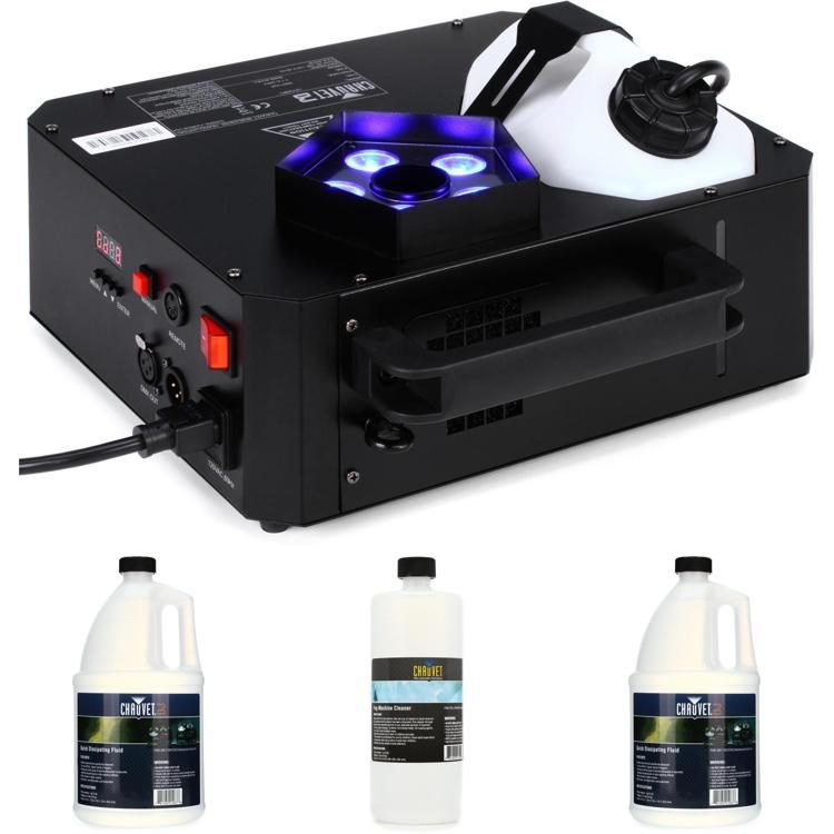 Chauvet DJ Geyser P5 5-LED RGBA+UV Vertical Fog Machine Essentials ...