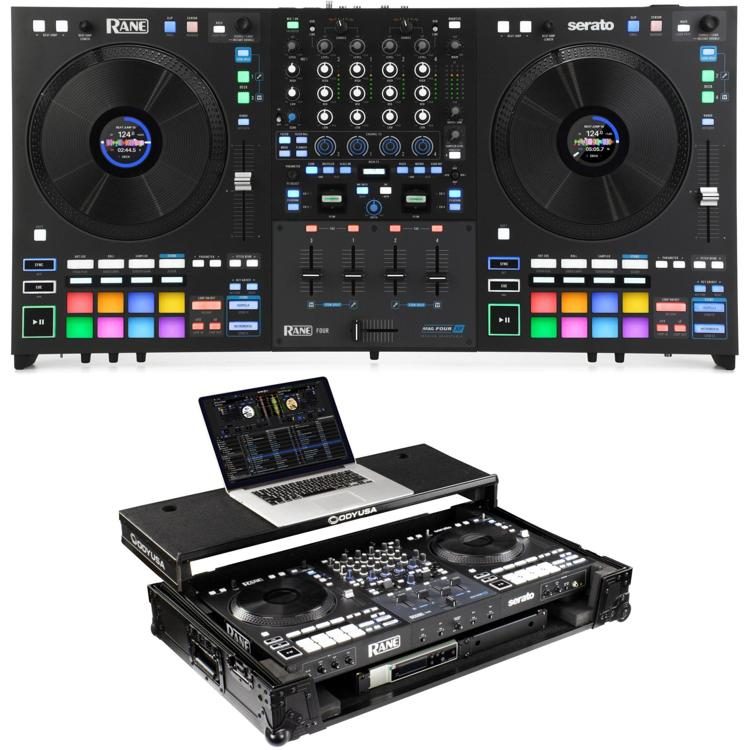 Rane Four 4-channel DJ Controller and Odyssey Black Label Glide-style ...