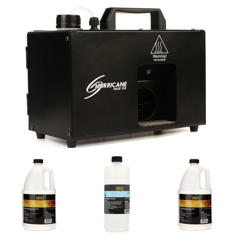 Chauvet DJ Hurricane Haze 1DX Haze Machine (800 CFM) Essentials Bundle ...
