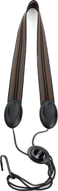 D'Addario SJA03 Fabric Neck Strap - Jazz Stripe 2 | Sweetwater